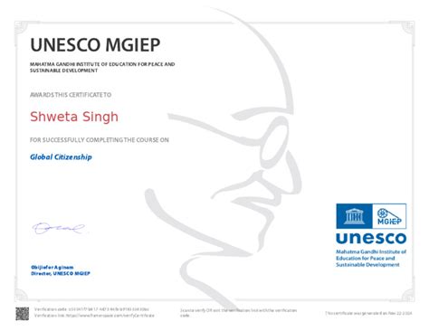 Certificate Verification For Course Completion Pdf