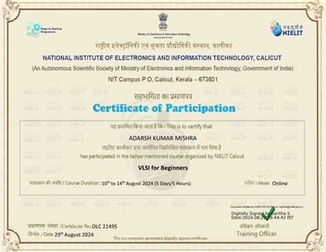 Adarsh Kumar Mishra On Linkedin Nielit