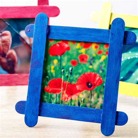 How To Make Picture Frames From Popsicle Sticks At Chloe Bergman Blog