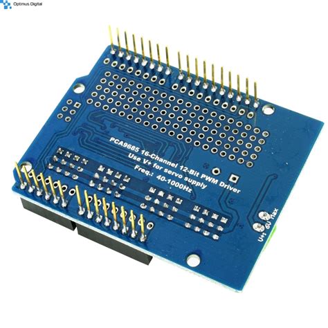 Shield Pwm și Servo Pe 12 Biți Cu 16 Canale Pentru Arduino