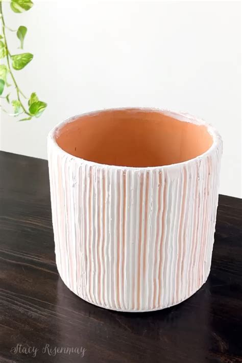 Adding Texture To A Planter Stacy Risenmay