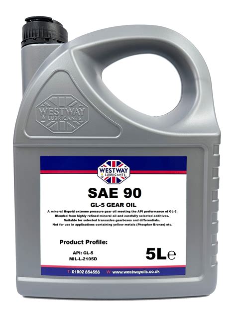 Sae 90 Hypoid Gear Oil Gl 5 Mineral Oil Westway Oils