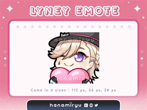 Lyney Emotes Set Cute Chibi Genshin Impact Emoji Lurk Peek Heart Love Sparkle Eyes