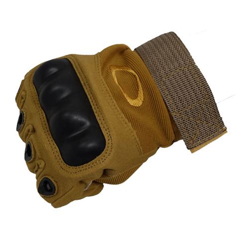 Tan Tactical Full Finger Hard Knuckle Gloves