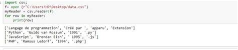 Tutoriel Python Importer Lire Et Modifier Un Fichier Csv Tutoriel Python