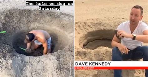 Beach Hole Gets Mistaken For Impact Crater By Local Astronomer Ebaum