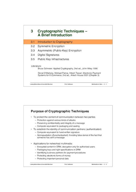 Pdf 3 Cryptographic Techniques A Brief Introduction · 2021 4 1 · 31 Introduction To