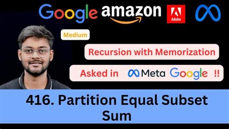 Leetcode 416 Partition Equal Subset Sum Dynamic Programming Asked