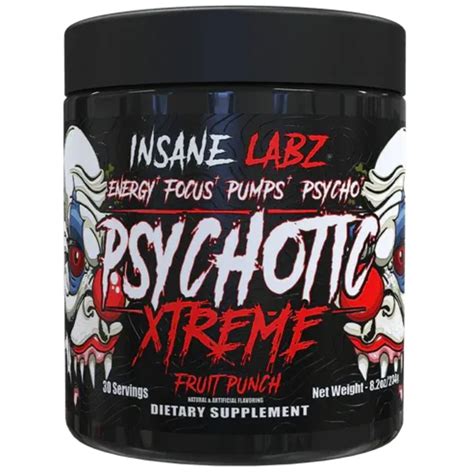 Psychotic Xtreme 30 Serv Insane Labz Envía Suplementos