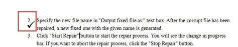3 Ways To Tick A Number Or A Letter In Your Word Document