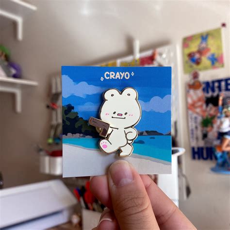 Qsmp Cucurucho Chibi Enamel Pin Crayo Shop