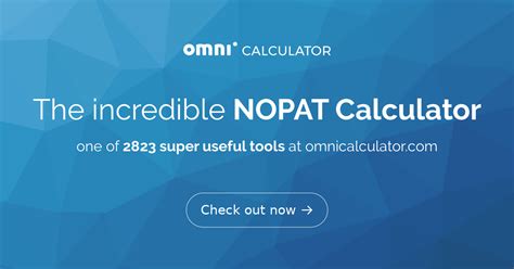 Nopat Calculator Nopat Calculation Nopat Formula