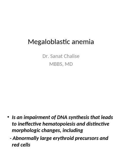 Megaloblastic Anemia Pdf