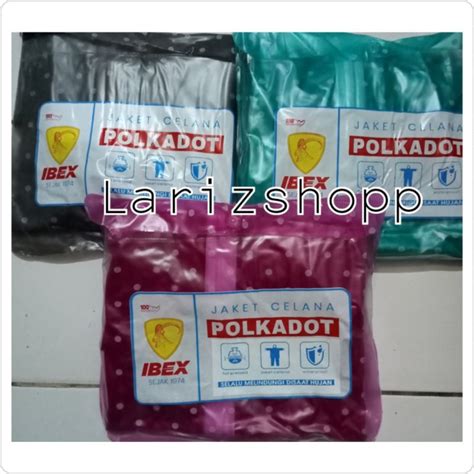 Jual Jas Hujan Ibex Polkadot Shopee Indonesia