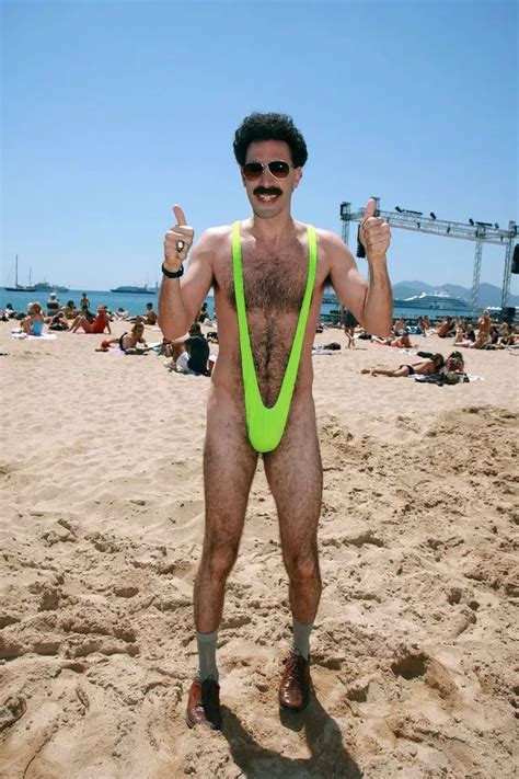 Giant Borat Inflatable Clad In Trademark Mankini Spotted Floating Down Thames Irish Mirror Online