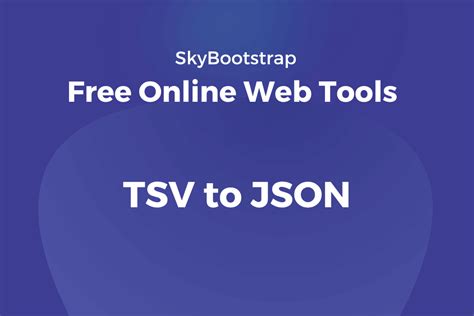 Tsv A Json Online Herramienta Gratis De Conversión Tsv A Json