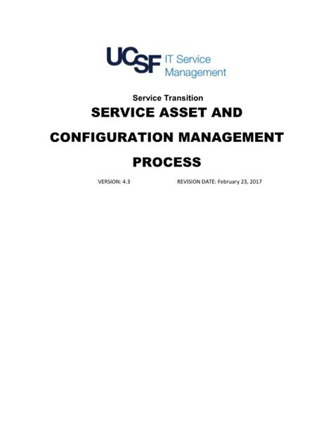 Service Asset And Configuration Management Sacmcmdb Process Docslib
