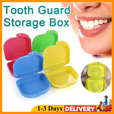 Dentures Container Plastic Dental Retainer False Tooth Storage Box