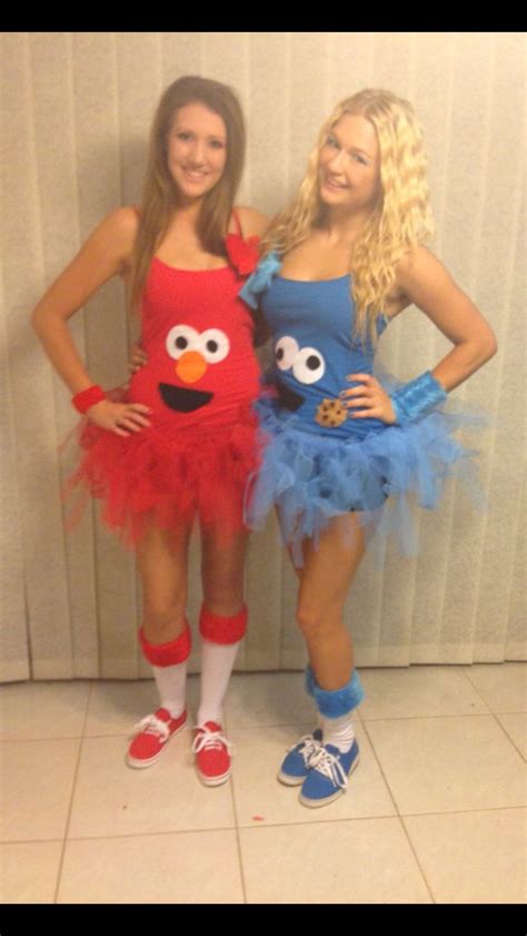 Elmo And Cookie Monster Costumes For Halloween Diy Halloween