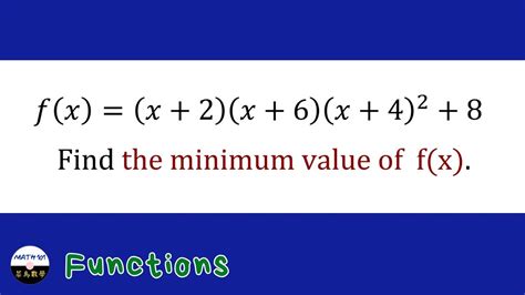 😚 Exploring Function Minimization A Step By Step Guide 函數極小值