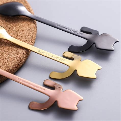 Aiverc Cucharaditas Mini Cuchara De Café Linda De Acero Inoxidable De