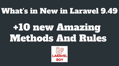 Laravel Whats New In Laravel 949 Freetopg Laravel Php Youtube