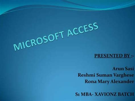 ms access basics ppt pptx desktop publishing computer software