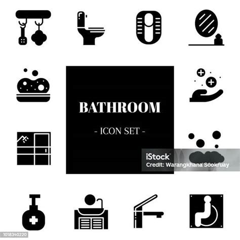 3 욕실 아이콘 설정합니다 아이콘은 단단한 아이콘 그림입니다 개수대에 대한 스톡 벡터 아트 및 기타 이미지 개수대 거울 건물 외관 Istock
