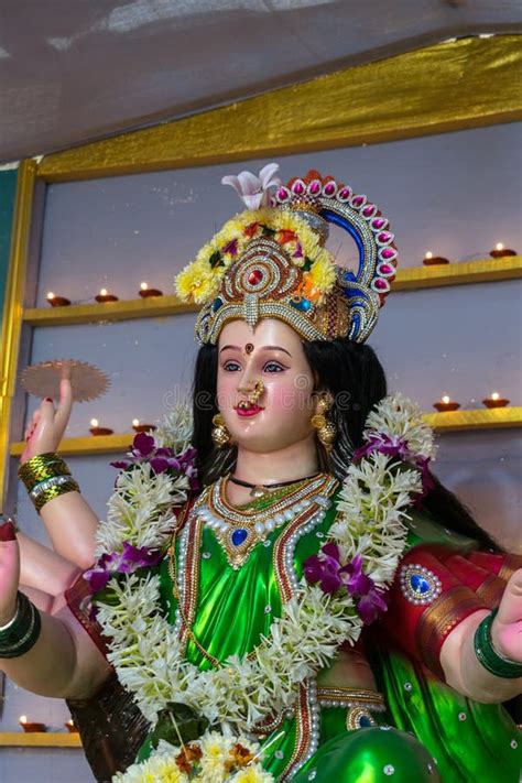 A Beautiful Idol Of Maa Durga Stock Image Image Of Asia Kali 258796195