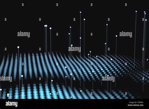 Three Dimensional Rendering Abstract Dots Variable Gradient Background