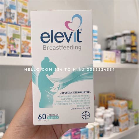Elevit Sau Sinh Breastfeeding Của Úc 60 Viên Chính Hãng