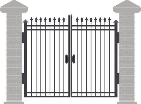 Metal Gate Illustration Vector On A White Background 12271165 Vector