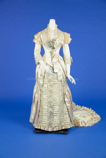1881 Silk Beaded Wedding Dress · Fashion2fiber Victorian Dress