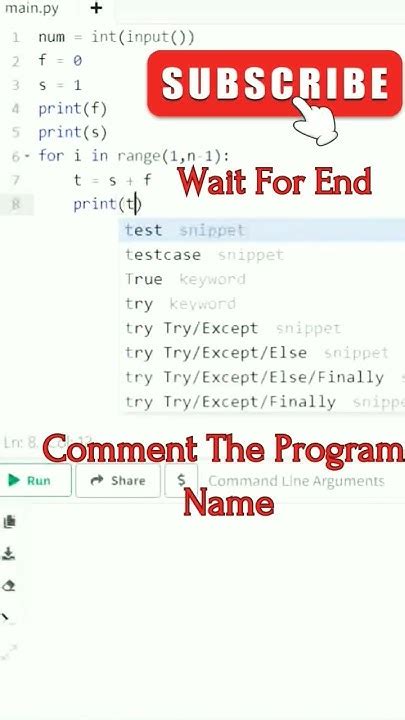 Fibonacci Series Program Shorts Youtubeshorts Programs Youtube