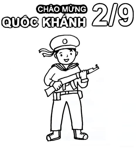 Tô Màu Mừng Quốc Khánh 2 9 Trang Tô Màu Cho Bé