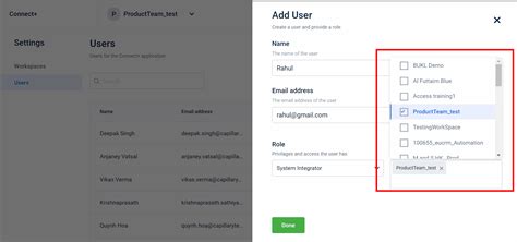 Workspace And User Management