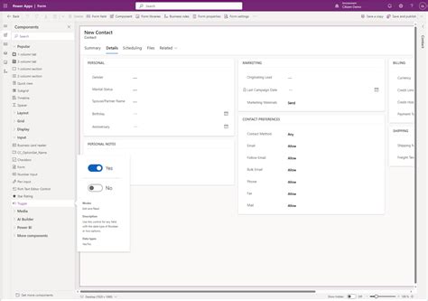 solved configure the toggle control in power apps microsoft dynamics 365 citizen developer