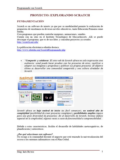 Proyecto Scratch Uruguay Educa Pdf Scratch Lenguaje De Programación Maestros
