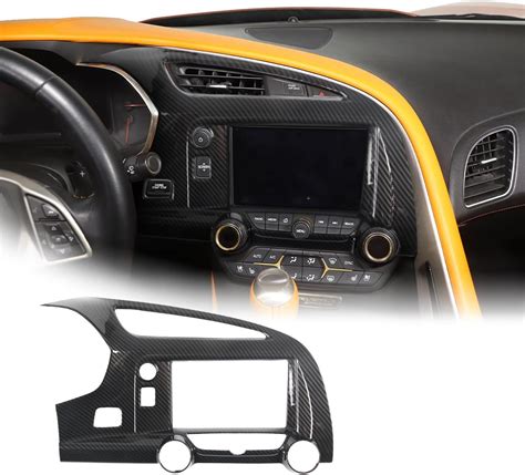 2014 2019 Corvette C7 Carbon Fiber Dash Infotainment System Overlay Panel Southern Car Parts