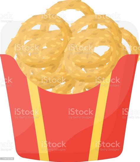 튀긴 양파 반지 개념 소용돌이 튀김 벡터 아이콘 디자인 패스트 푸드 기호 정크 푸드 기호 인기 있는 저렴 한 좋은 맛 간식 스톡 일러스트 레이 션 가방에 대한 스톡 벡터