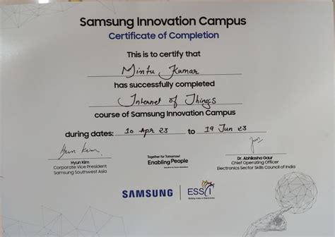 Mintu Kumar On Linkedin Sicindia2023 Enablingpeople Samsunginnovationcampus Lot