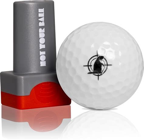 Qubi Golf Ball Stamp Golf Ball Stamper Reusable Self Inking Golf Ball