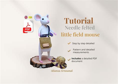 Little Field Mouse Pdf Tutorial Needle Felting Needle Felt Pattern