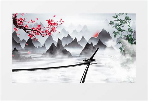 大气传统中国风书法片头展示模板视频素材下载vsp格式熊猫办公