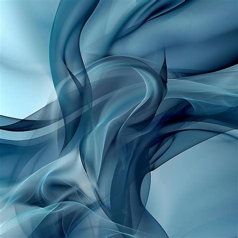 Blue Background With Swoosh Effect Premium Ai Generated Image
