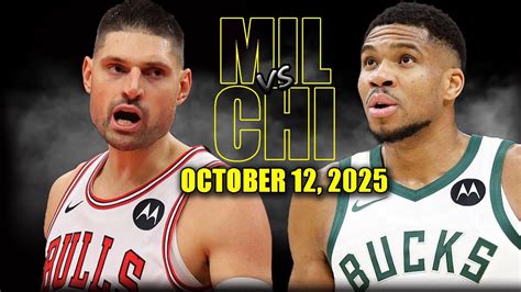 Chicago Bulls Vs Milwaukee Bucks Full Game Highlights October 12