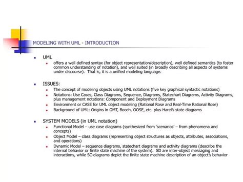 Ppt Modeling With Uml Introduction Powerpoint Presentation Free Download Id175770
