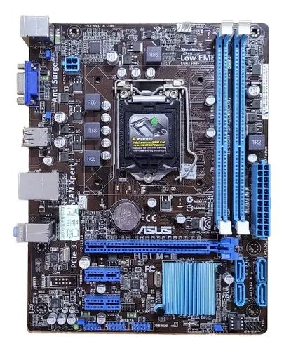 Placa Mãe Asus H61m E 1155 Ddr3 Para I3 I5 E I7 Com Espelho