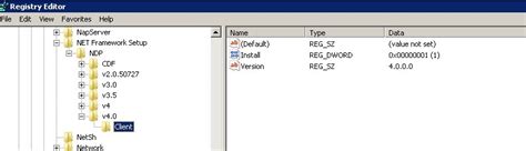 Windows 7 Cannot See In Registry For Net Framework 4 5 1 On Windows7 Sp 1 Stack Overflow
