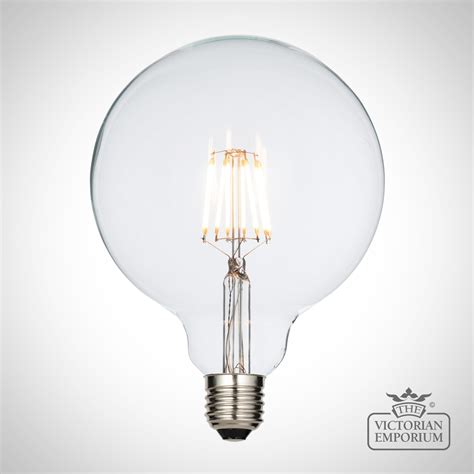 E27 Led Filament Globe Dimmable 125mm 7w Warm White